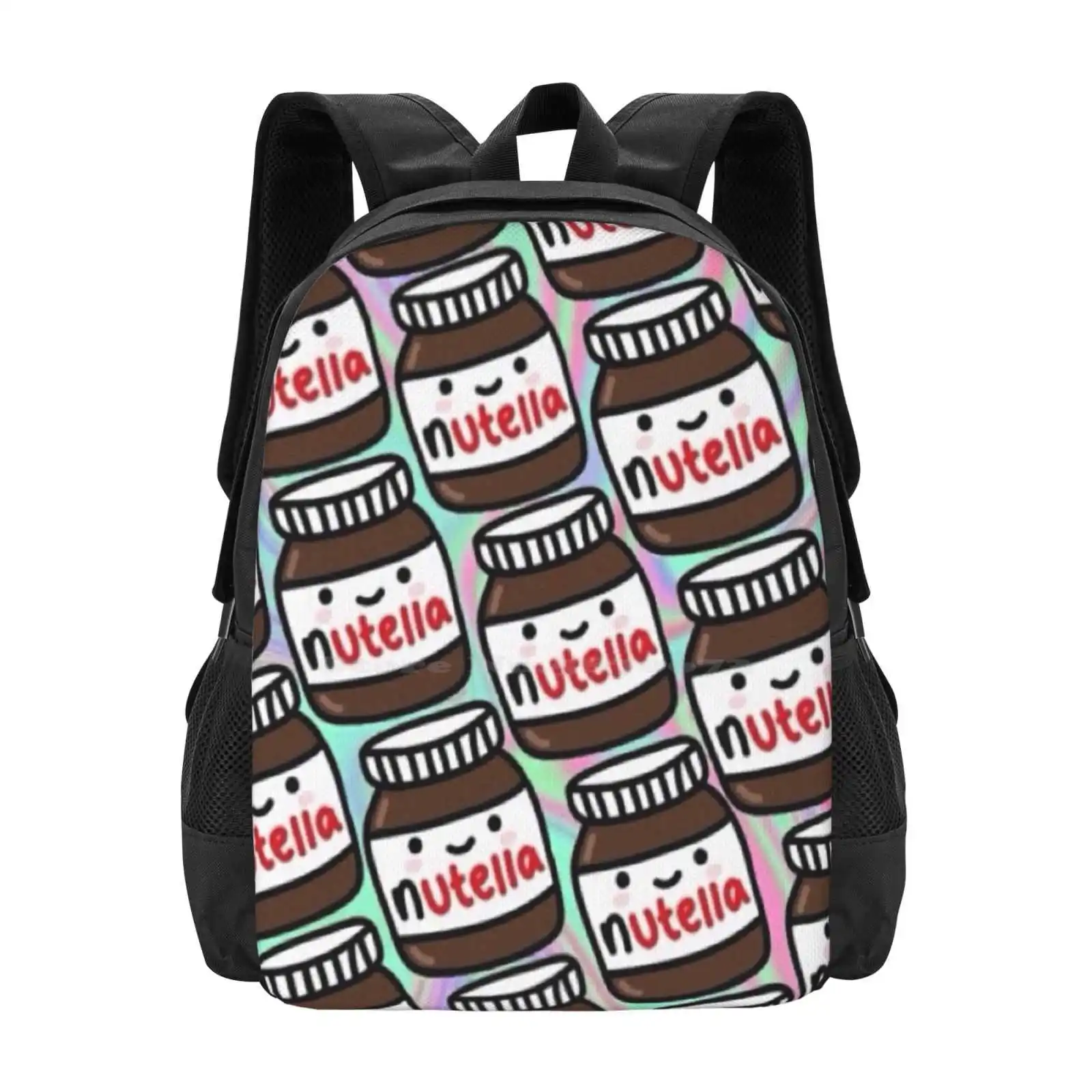 Nutella-School-Bags-For-Teenage-Girls-Laptop-Travel-Bags-Chocolate-Food ...