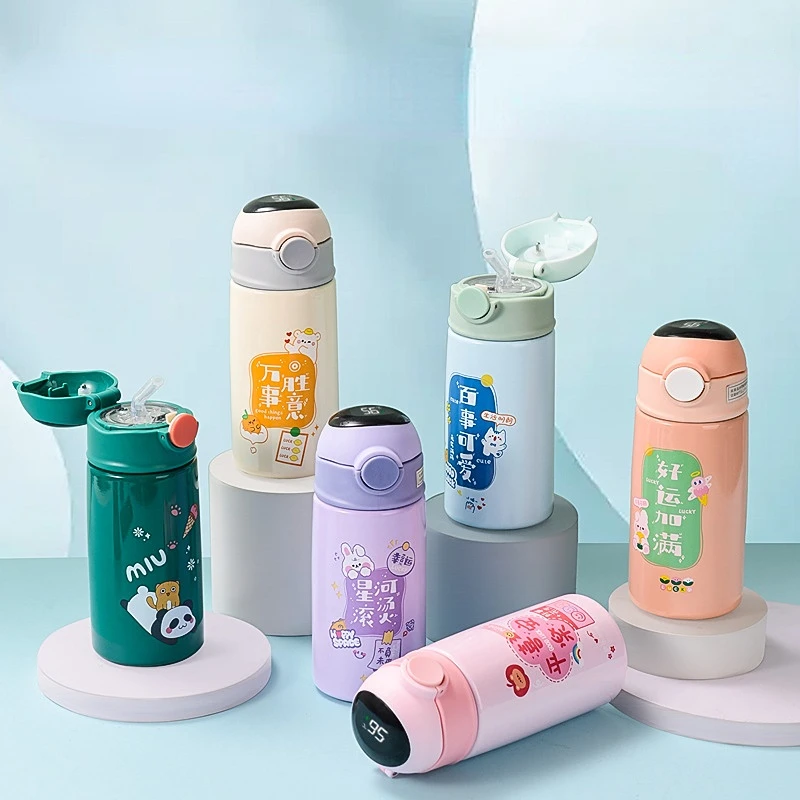 420ML-Smart-Digital-Water-Bottle-Thermal-Bottle-Stainless-Steel-Thermos ...