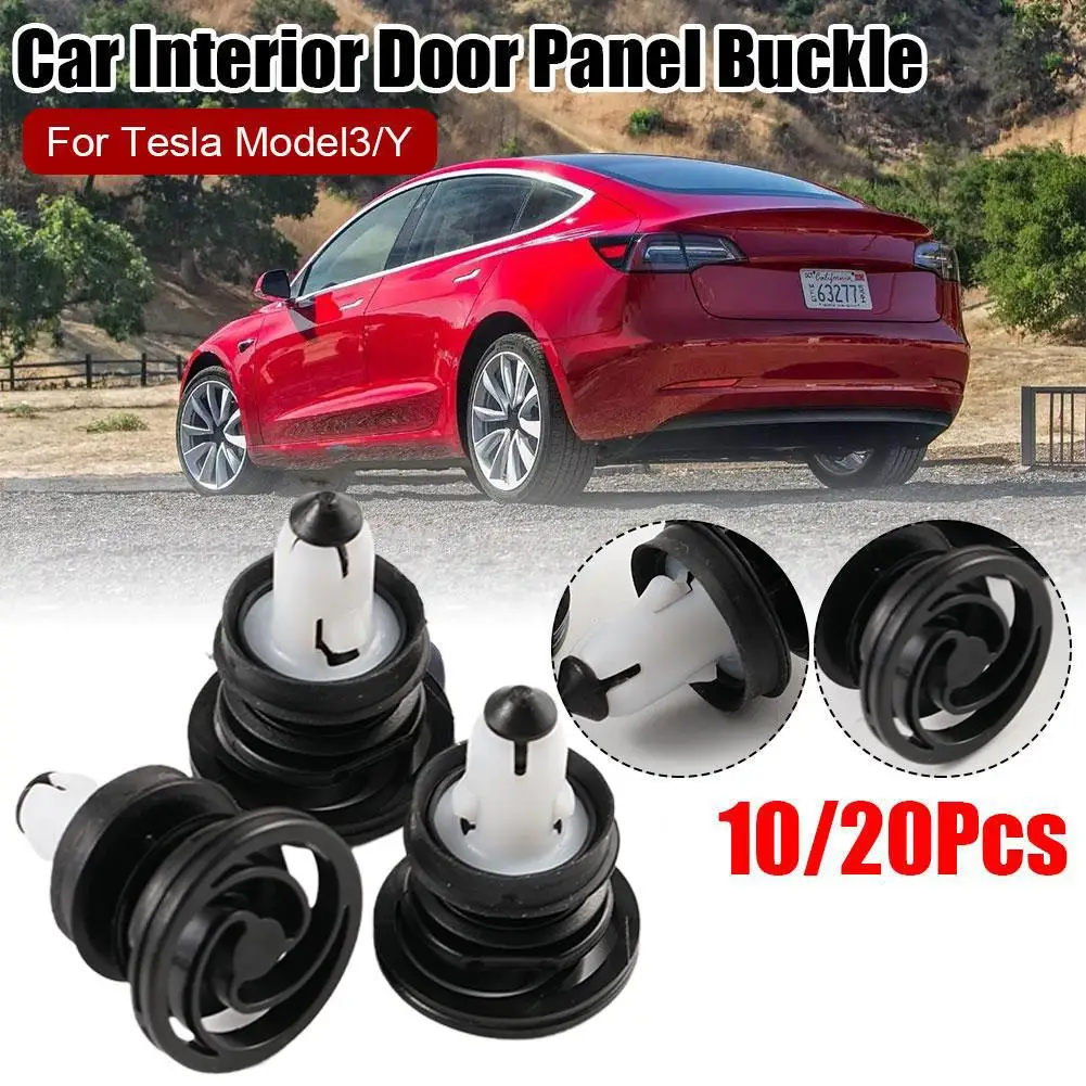 10-20Pcs-Car-Interior-Door-Panel-Buckle-Special-For-Tesla-Model-3-Y ...