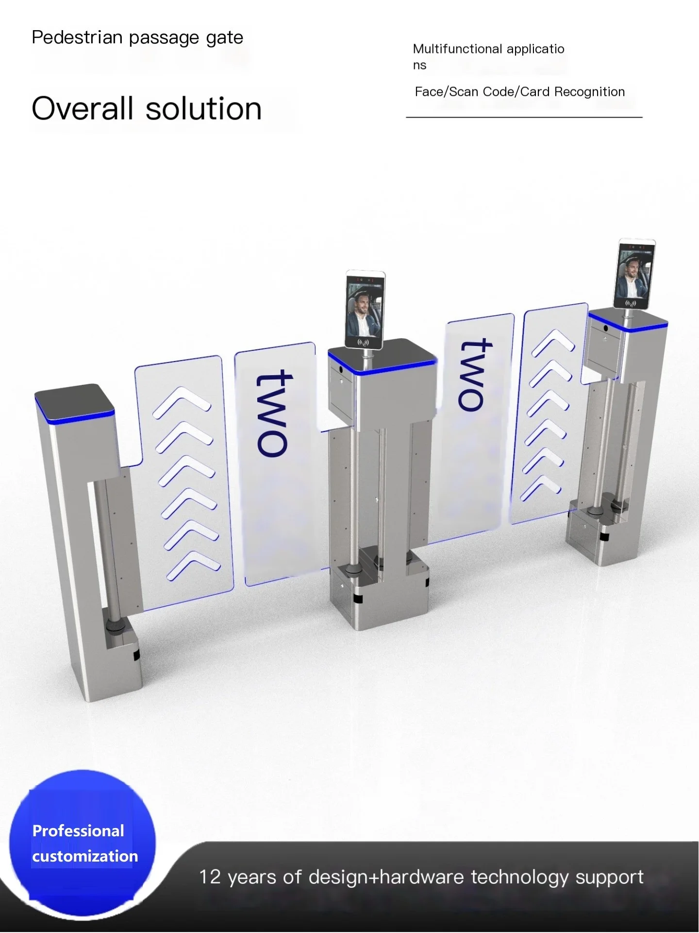 GYM-vertical-swing-gate-Turnstile-Supermarket-entrance-and-exit-gate ...