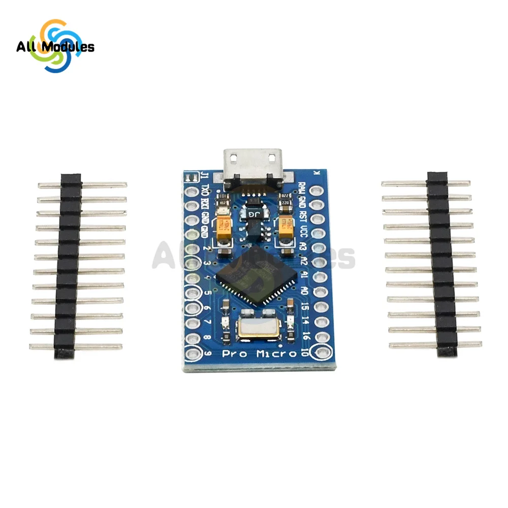 Pro-Micro-ATmega32U4-Micro-USB-8MHz-16MHz-5V-3-3V-Module-For-Arduino ...