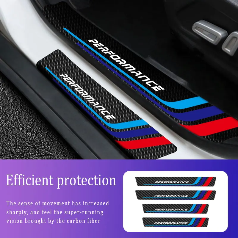 4X Auto Schwelle Aufkleber Anti Scratch Tür Sill Protector Schutz ...
