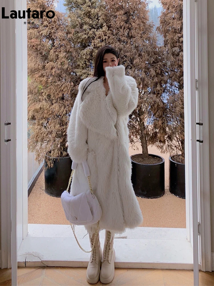 Lautaro-Winter-Long-White-Oversized-Shaggy-Hairy-Thick-Warm-Soft-Faux-Fur-Coat-Women-Pockets ...