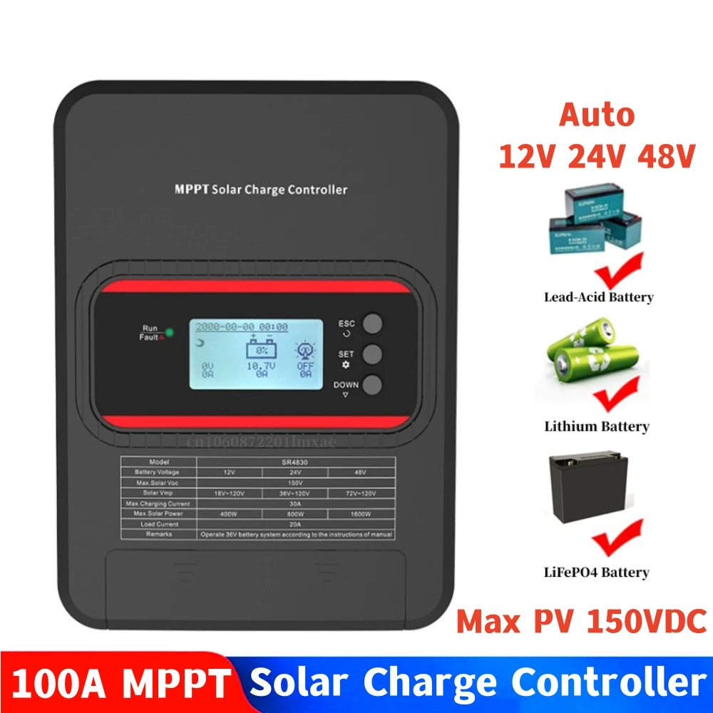 100amp-MPPT-Solar-Charge-Controller-12V-24V-36V-48V-100A-Solar-Panel ...