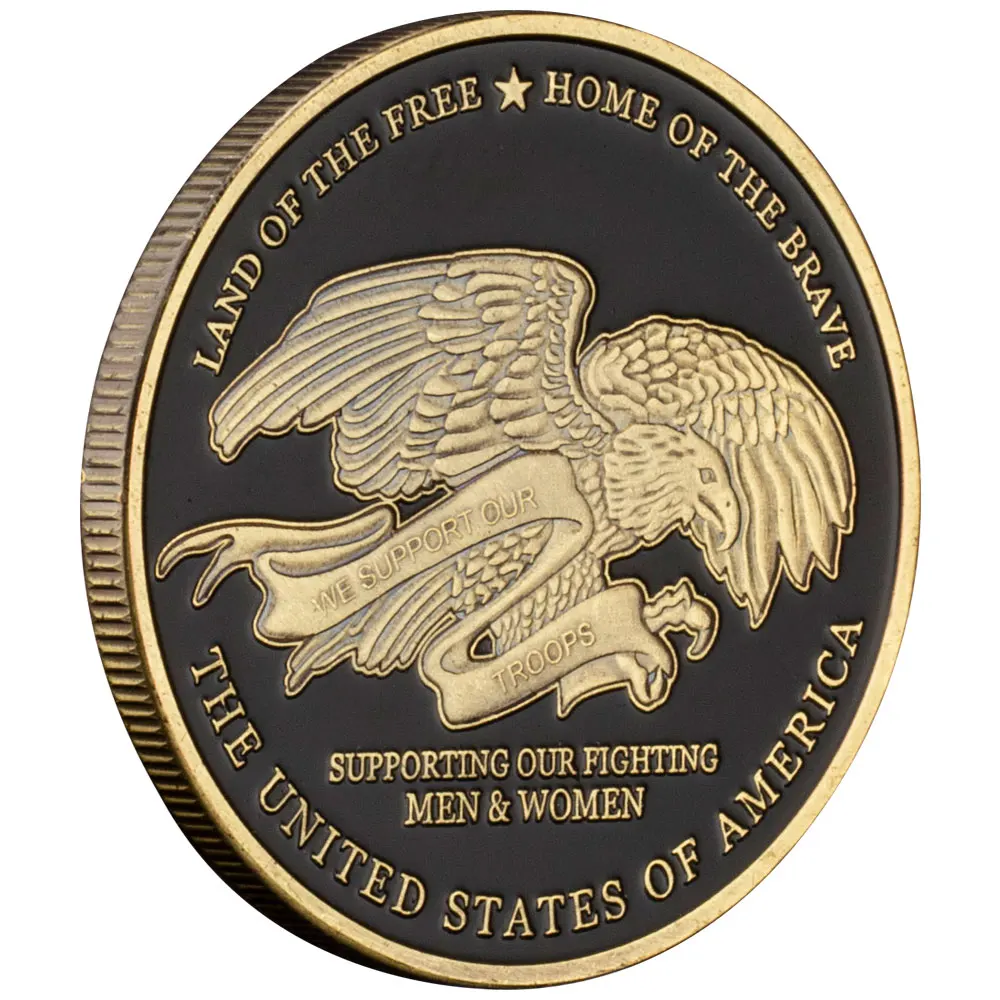 Military-Coin-USA-Land-of-The-Free-Home-of-The-Brave-Souvenir ...
