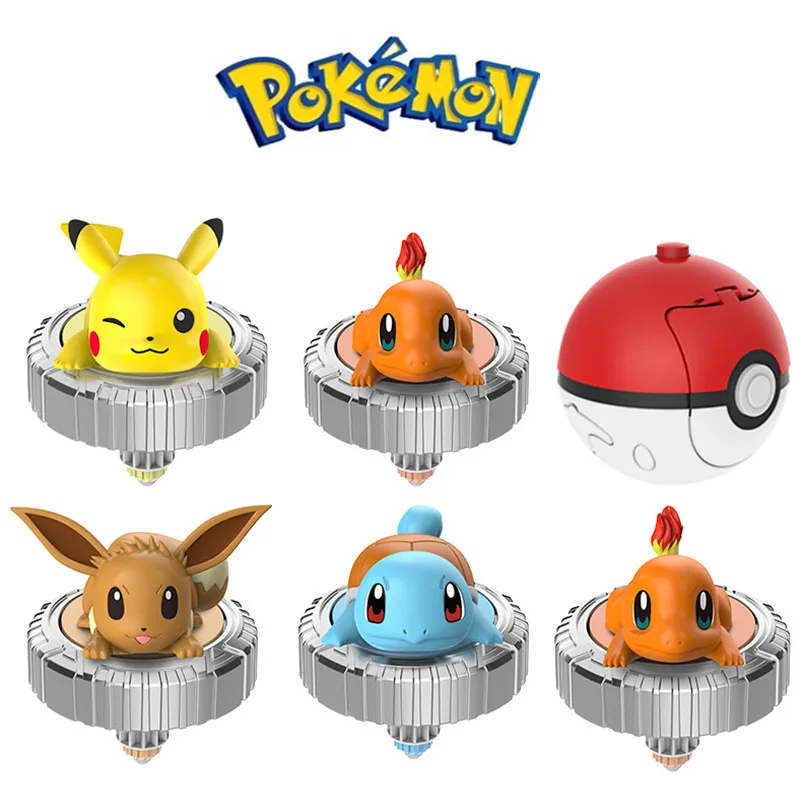Figuras de acción de Pokémon, Pikachu, lanzadores, Beyblade, Magic Gyro ...