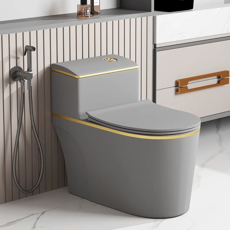 Inodoros-de-estilo-moderno-de-cer-mica-de-alta-calidad-Color-gris ...