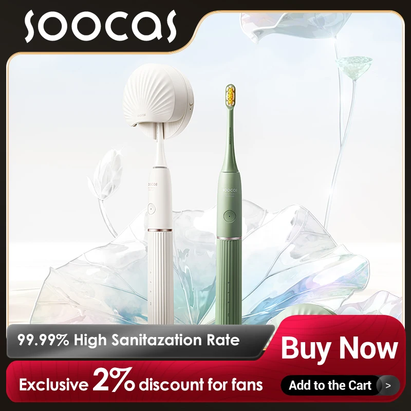 Soocas sonic escova de dentes elétrica d2 inteligente ultra sonic ...