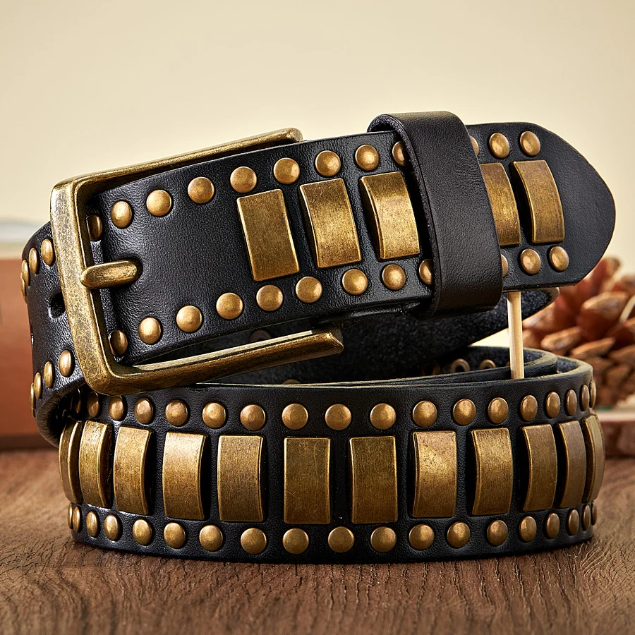 Punk-Rock-Belts-Geometry-Pattern-for-Men-for-Women-Rivet-Studded-Belts ...