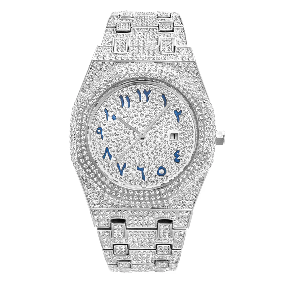 New-Arab-Number-Brand-Watch-For-Men-Luxury-Fully-Diamond-Bling-Mens ...