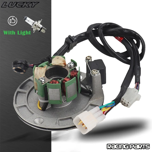 Motorcycle Magneto Stator Rotor High Speed Motor Kits With Light For ...