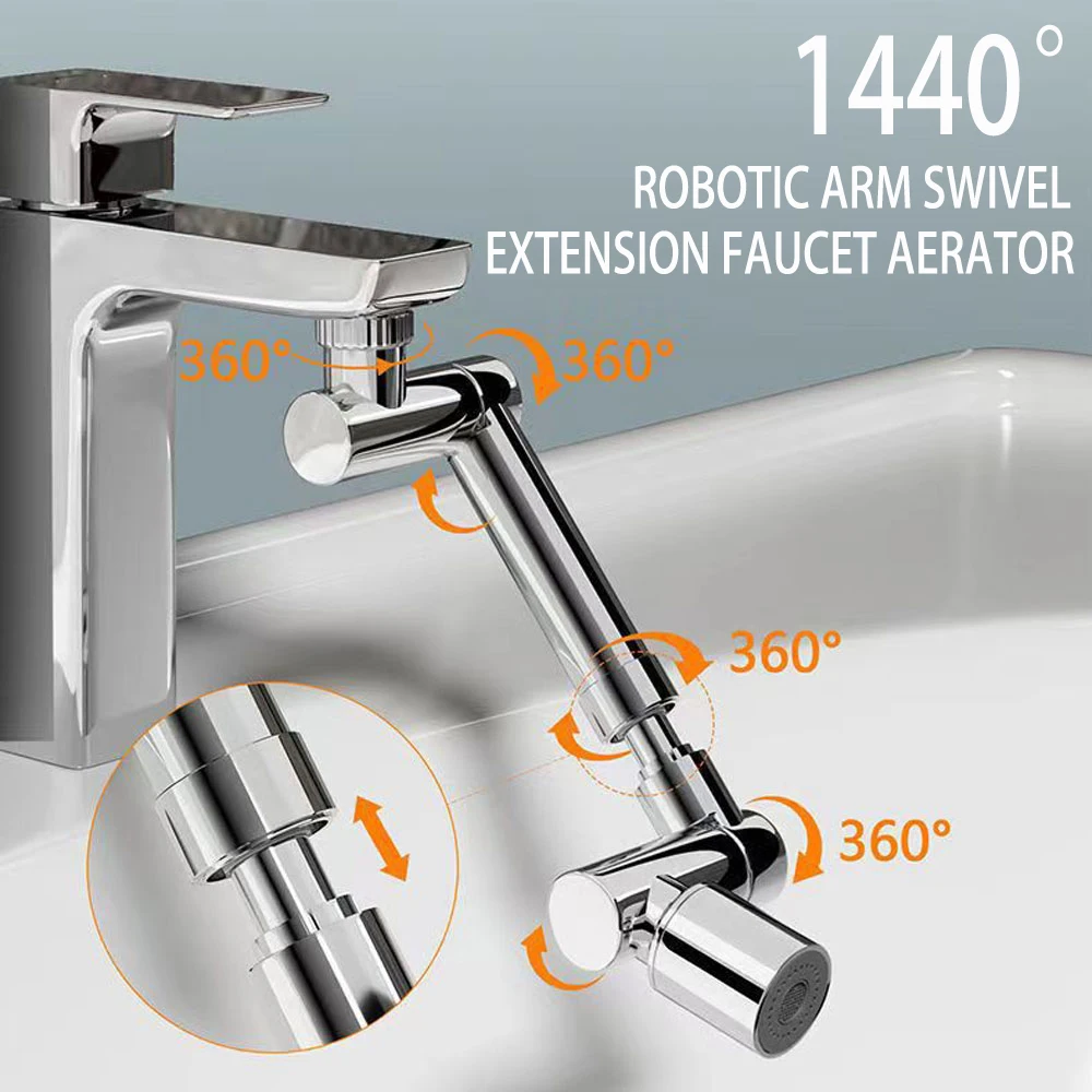 2-Mode-Rotatable-Extension-Faucet-Sprayer-Head-1440-Degree-Universal ...