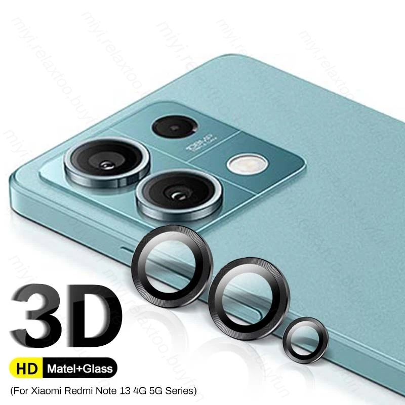 3D Curved Camera Protective Glass For Redmi Note 14 13 Pro 5G Matel ...