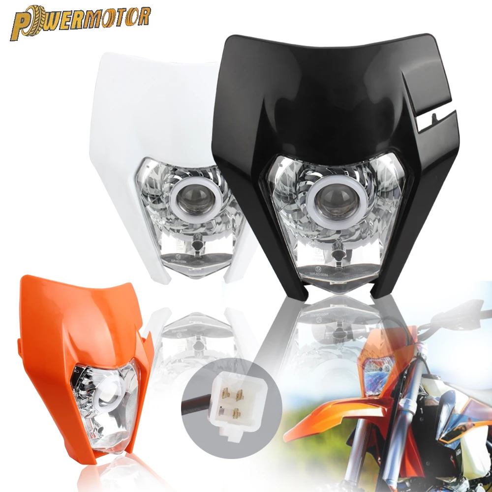 Placa-LED-para-faro-de-motocicleta-accesorios-de-Supermoto-para-KTM-EXC ...