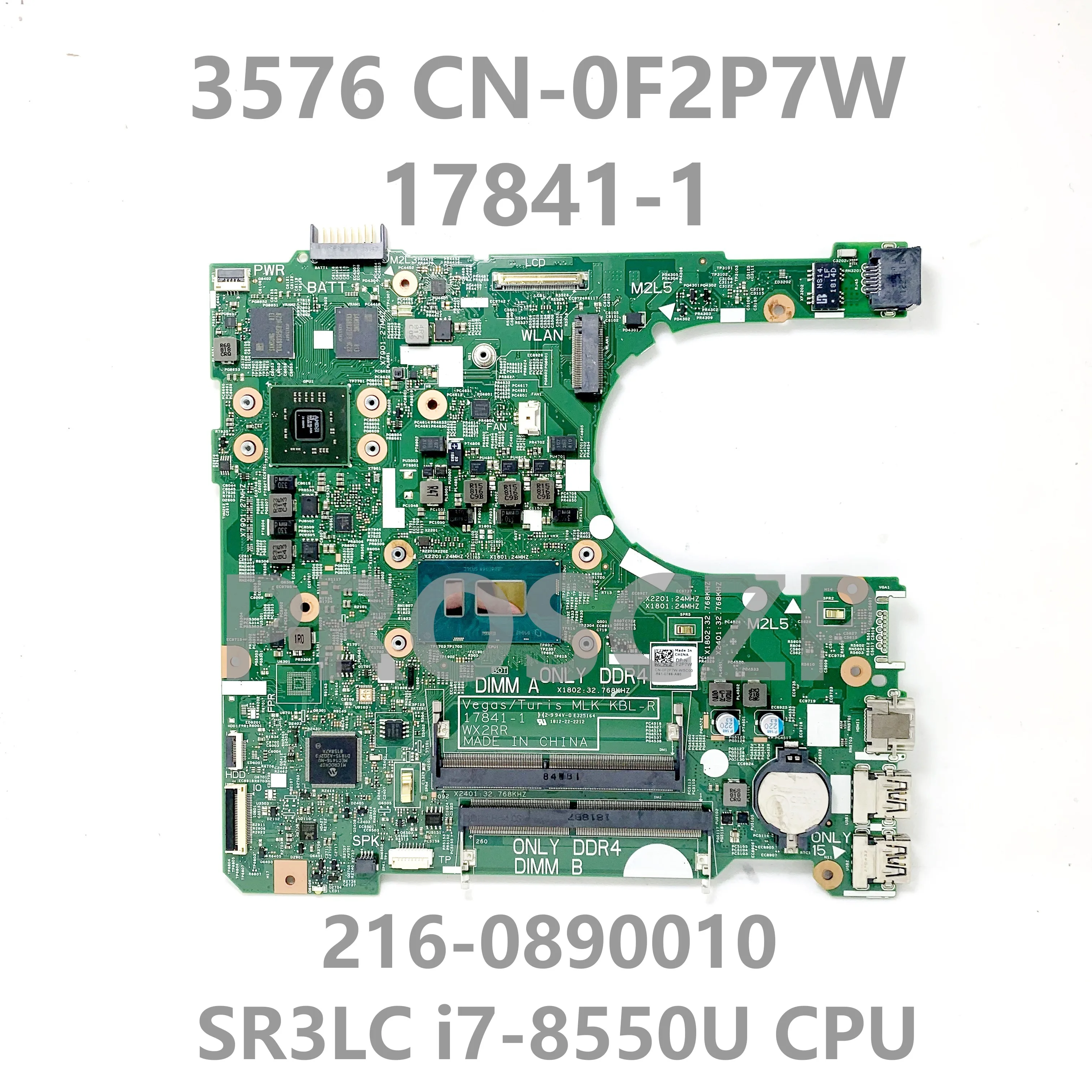 Mainboard-F2P7W-0F2P7W-CN-0F2P7W-17841-1-For-DELL-3576-Laptop ...