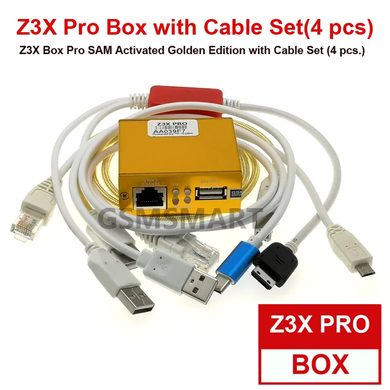 2023 original new Z3X PRO SET box activated for samsung and pro with 4 Cable c3300k/P1000/USB ...