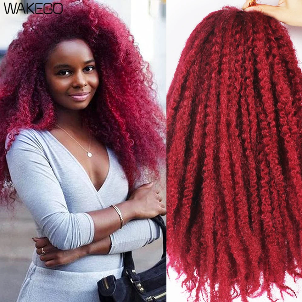 18-Inch-Afro-Marley-Braid-Hair-Ombre-Springy-Afro-Twist-Hair-Soft-and ...
