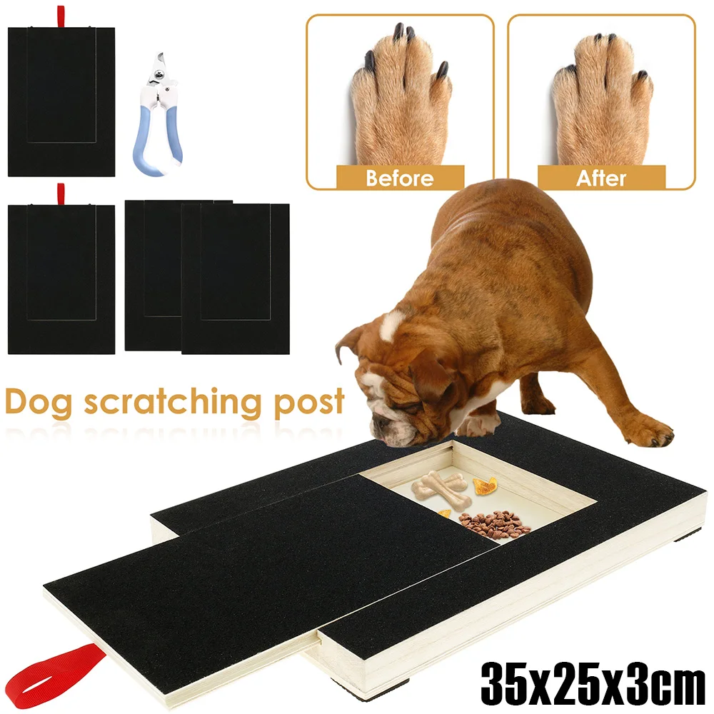 Dog-Nail-Scratch-Pad-Wooden-Pet-Nail-File-Board-with-Built-in-Snack-Box ...