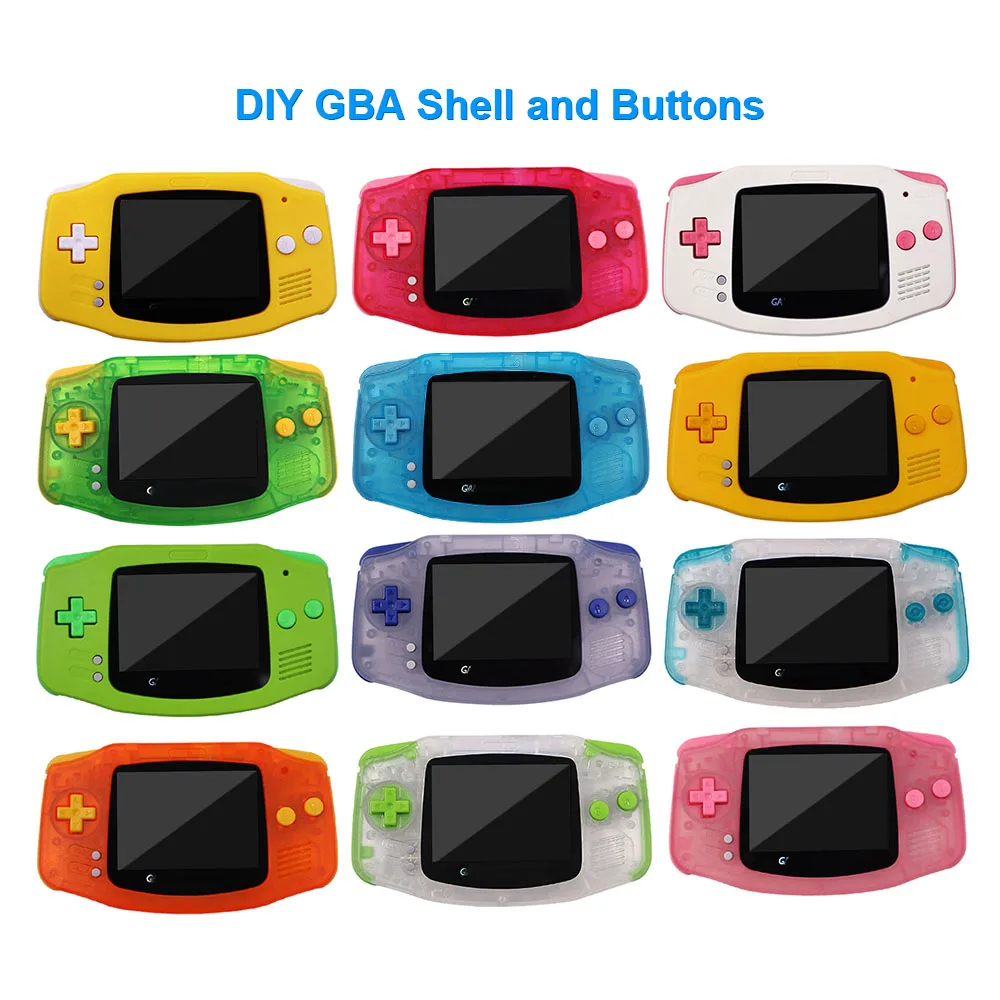 DIY GBA Full Set Gameboy Advance Shell Colorful Buttons Screwdriver ...