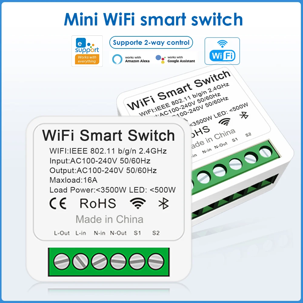 16A-eWelink-Wifi-Switch-Mini-Smart-2-Way-DIY-Switch-Circuit-Breaker ...