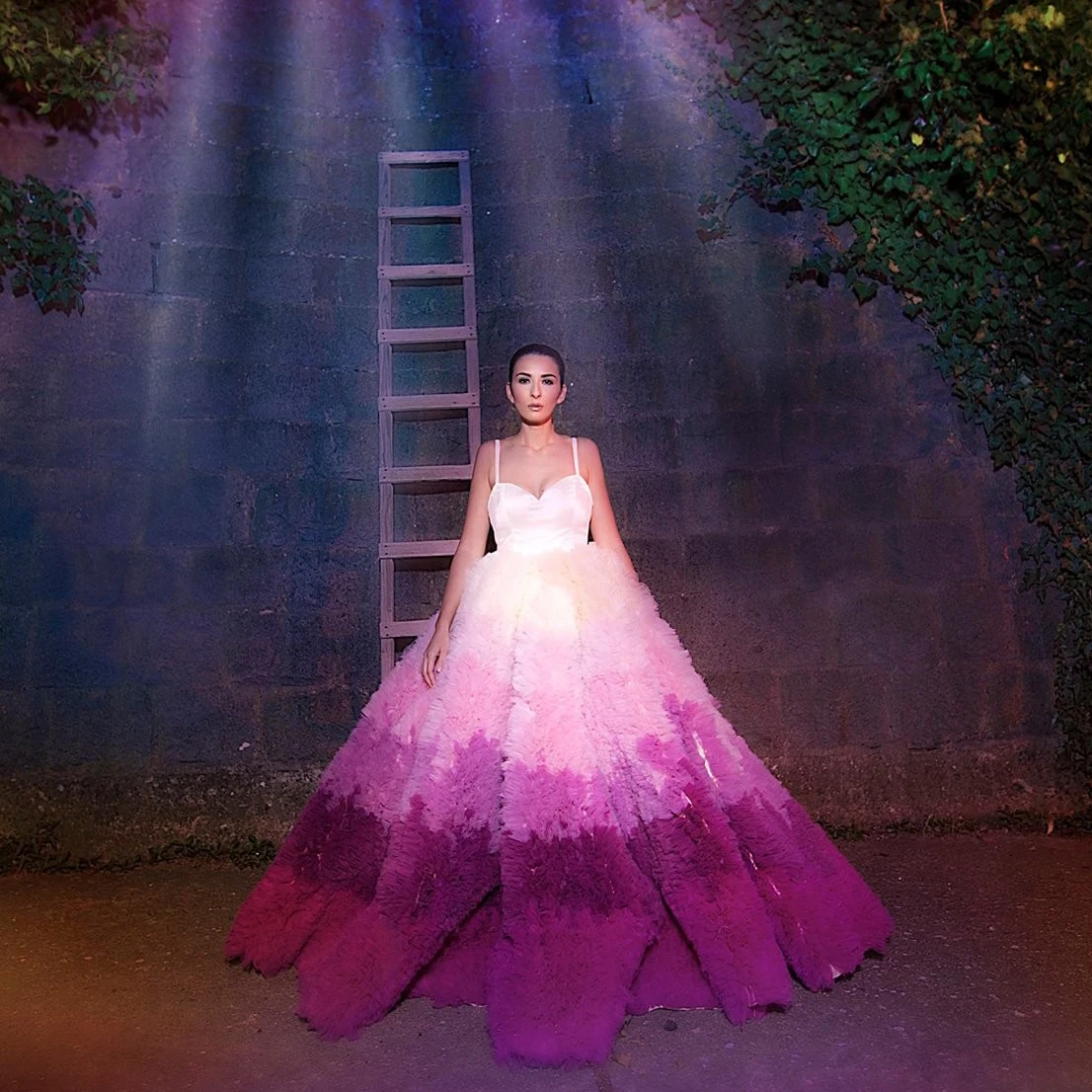 Dreamlike-Multi-Colored-Bridal-Dresses-Ruffes-Hem-Tiered-Tutu-Tulle ...