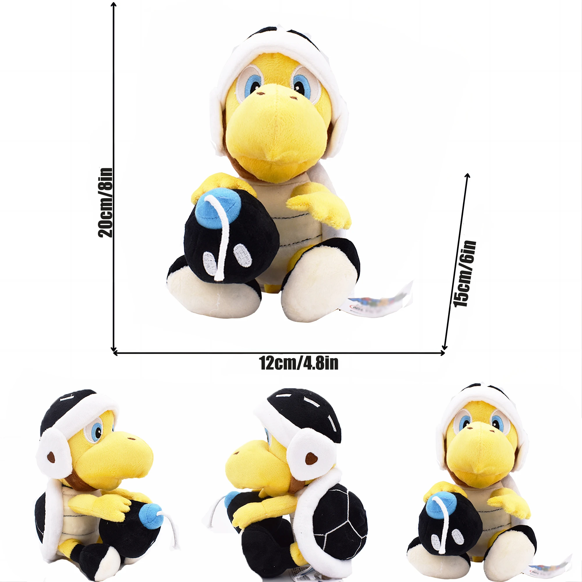 New Mario Bros Plush Koopa Troopa Bulrush Chain Chomp Armad Bullet Bill ...