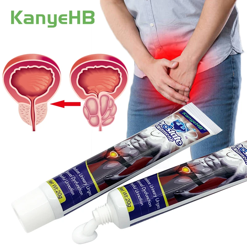 2 pces prostatite pomada recuperação urológica creme masculino ...
