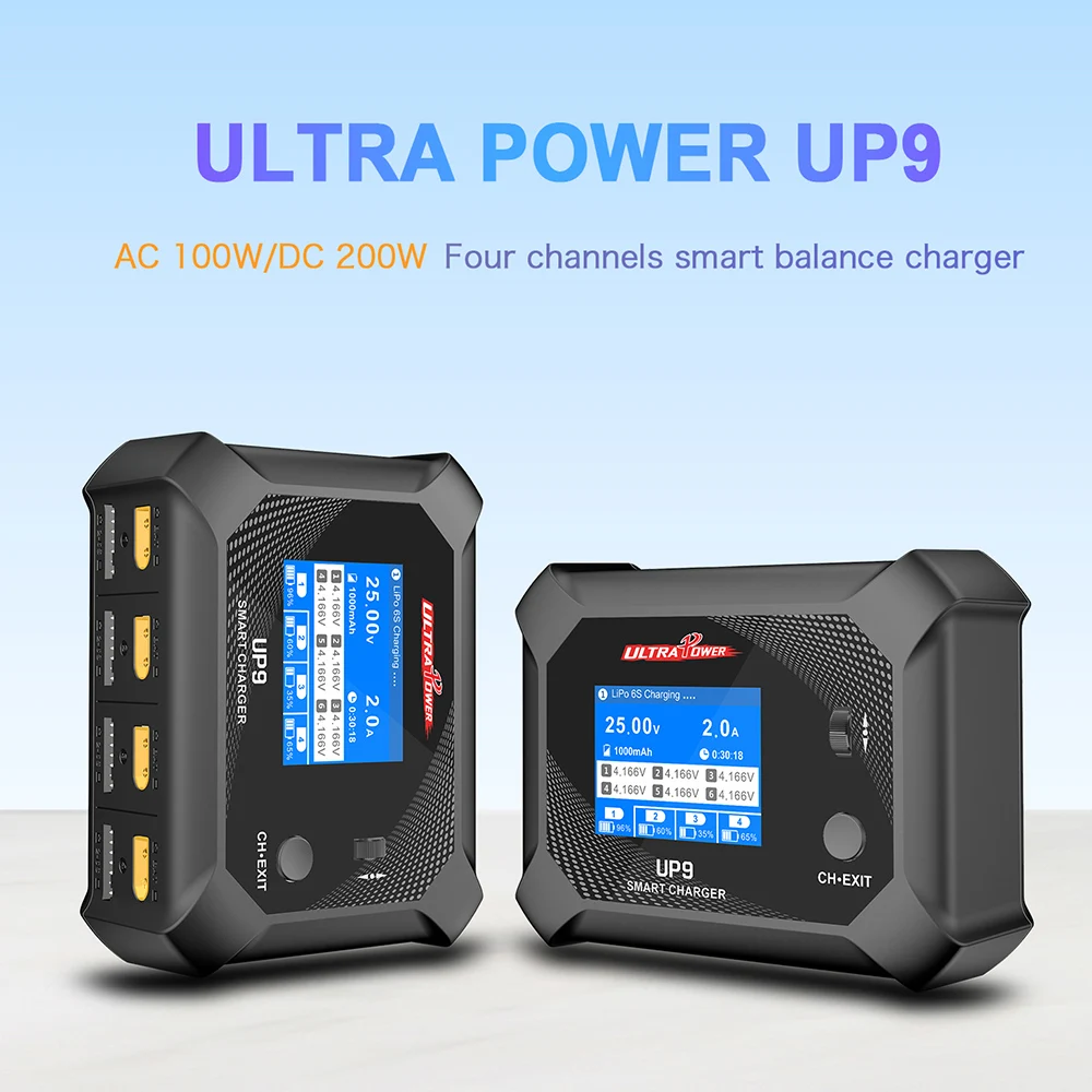 ULTRA-POWER-UP9-200W-Four-Channels-Smart-Blance-Charger-AC100W-DC-200W ...