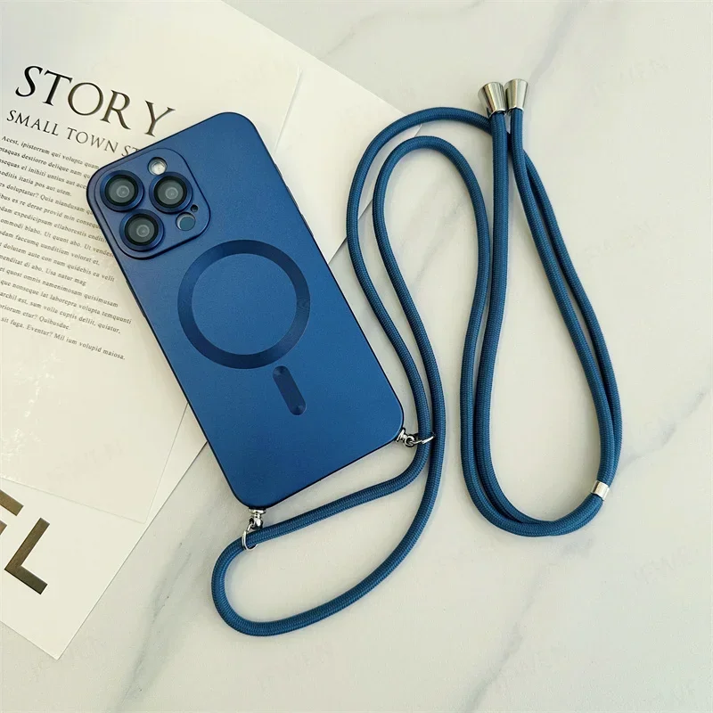 Magnetic Crossbody Lanyard Phone Case with Camera Protection for iPhone ...