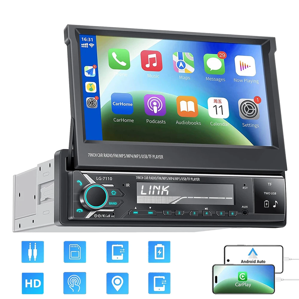 1-Din-Car-MP5-Player-Manual-Telescopic-Screen-7inch-Multimedia-Radio-FM ...