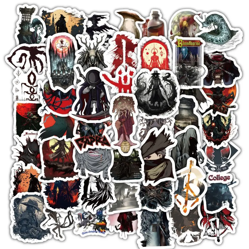 60Pcs-Set-Game-Bloodborne-Grafiti-Stickers-Creative-Phone-Case-Laptop ...