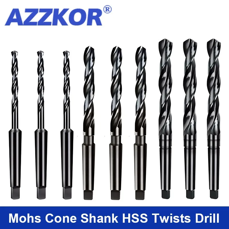 AZZKOR-Oxidized-High-Speed-Steel-Morse-Taper-Shank-Twist-Drills-6-0mm ...