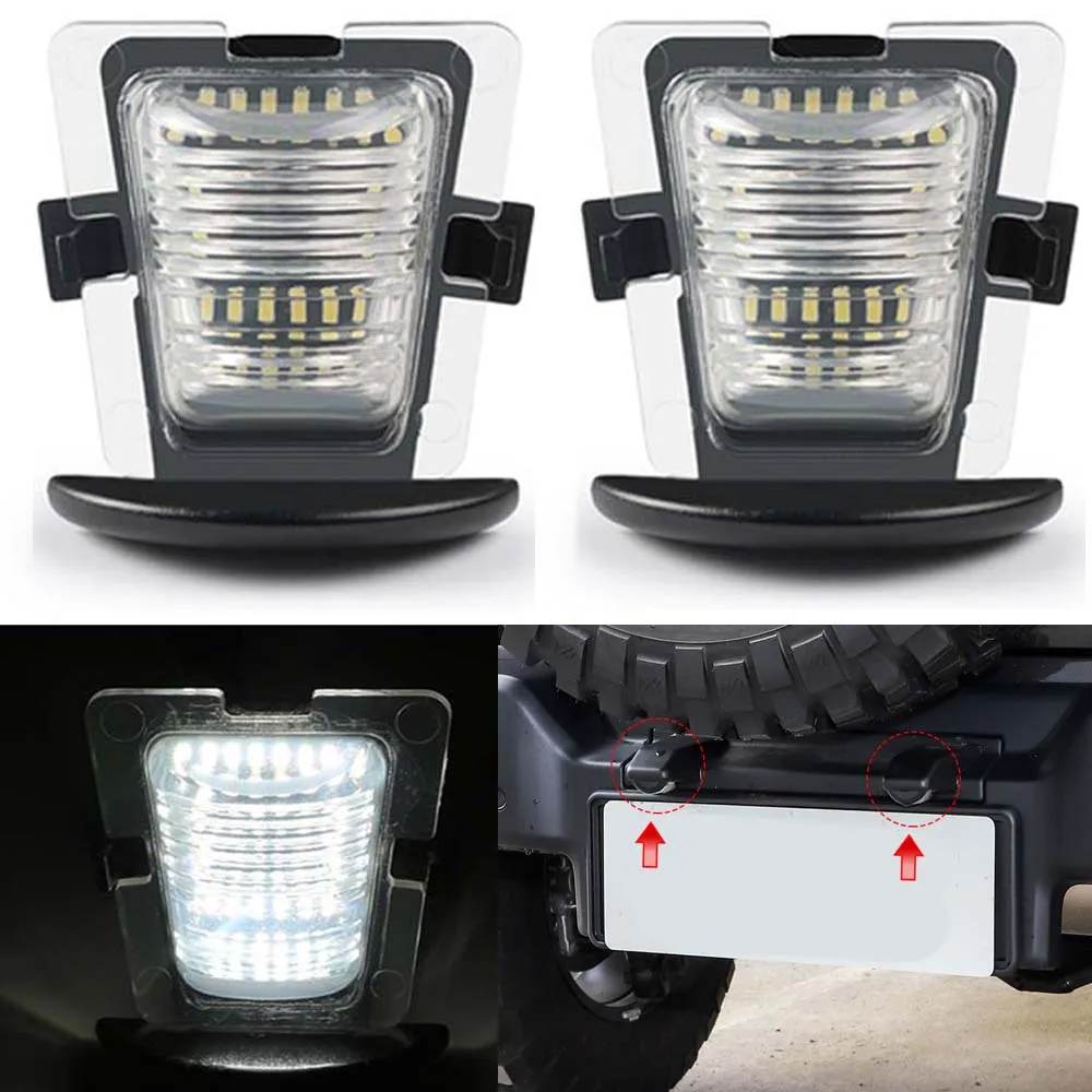 Car White LED Rear Bumper Trunk Number License Plate Light Lamp Bulb ...
