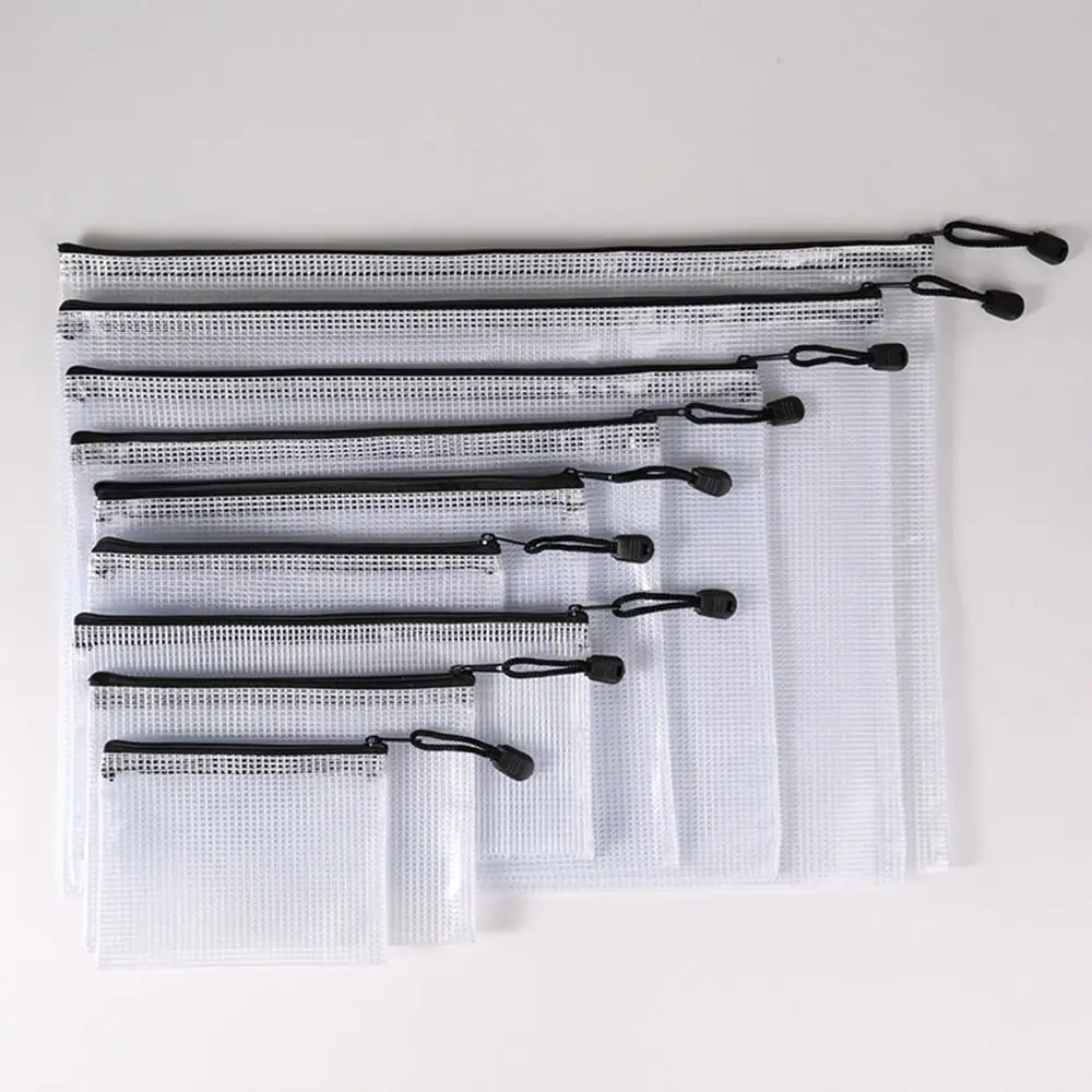 A3-A4-A5-A6-Mesh-Zipper-Pouch-Waterproof-Plastic-Document-Pouch-File ...