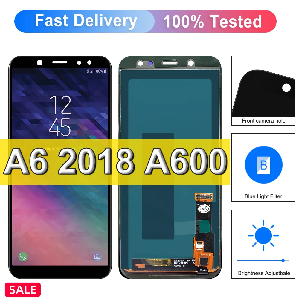 Display-For-SAMSUNG-Galaxy-A6-2018-A600-LCD-Display-Touch-Screen ...