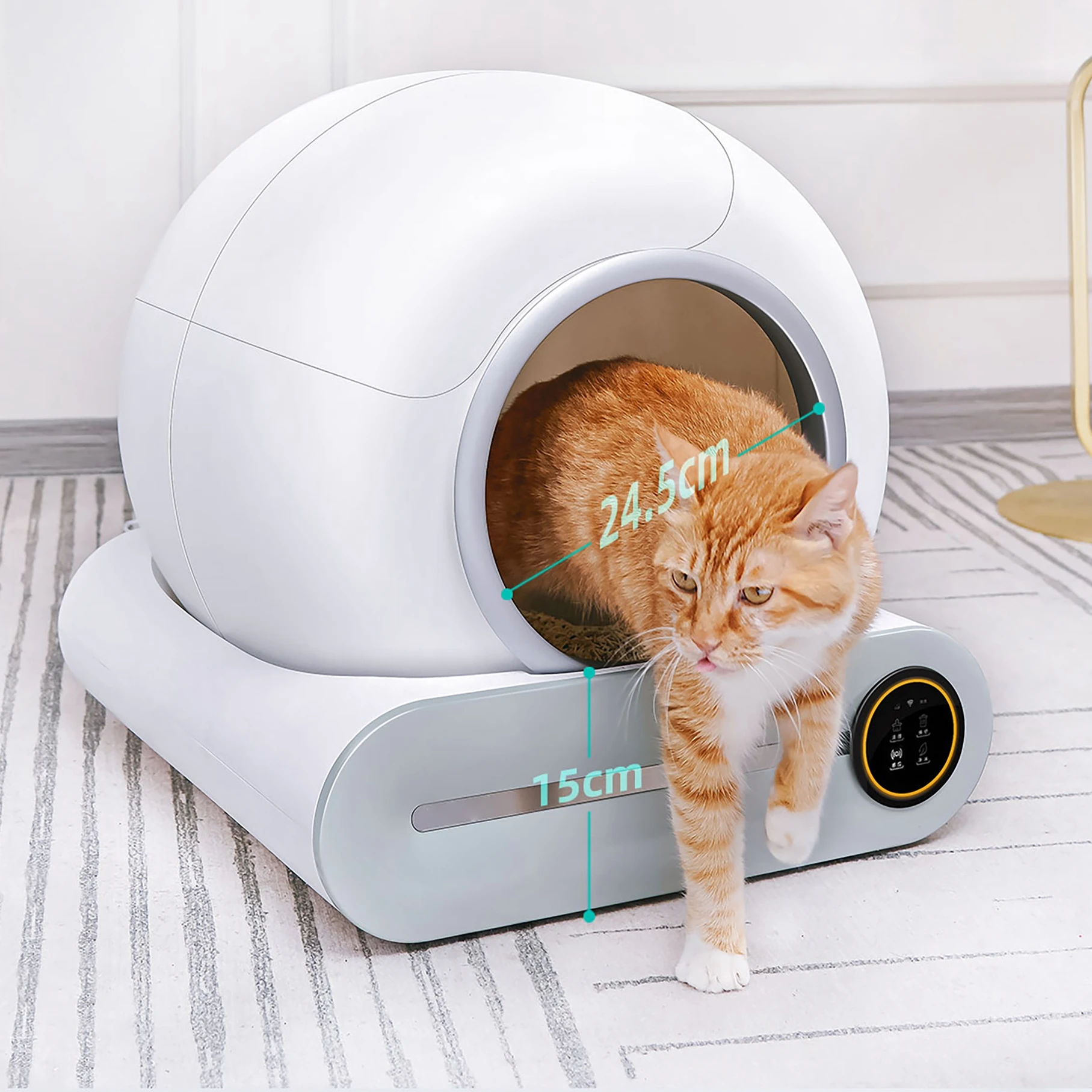 Self-Cleaning-Smart-Cat-Litter-Box-Automatic-Large-Capacity-Self ...