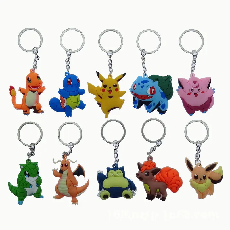 5CM-Anime-Pokemon-keychain-Pendant-Pok-mon-Toy-Pikachu-Psyduck ...