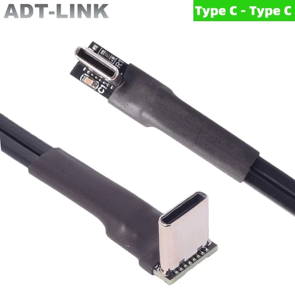 USB-C Type C Male UP Down Left Right 90 Degree Elbow to USB C Type-C ...