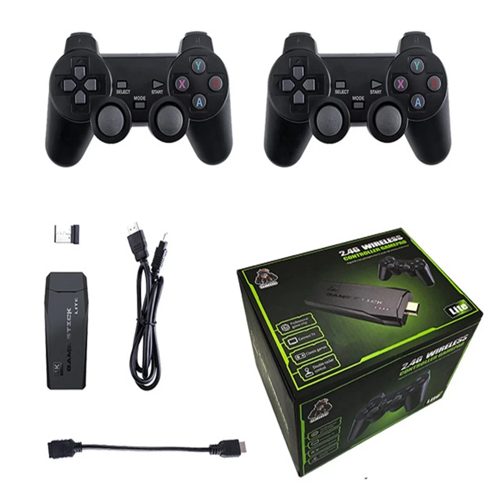 2.4Ghz Video Game Console 64GB 32GB Dual Wireless Controller Built in ...