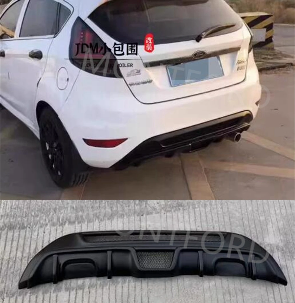 ST-Style-ABS-Matt-Black-Rear-Bumper-Lip-Diffuser-Apron-Splitter-Spoiler ...