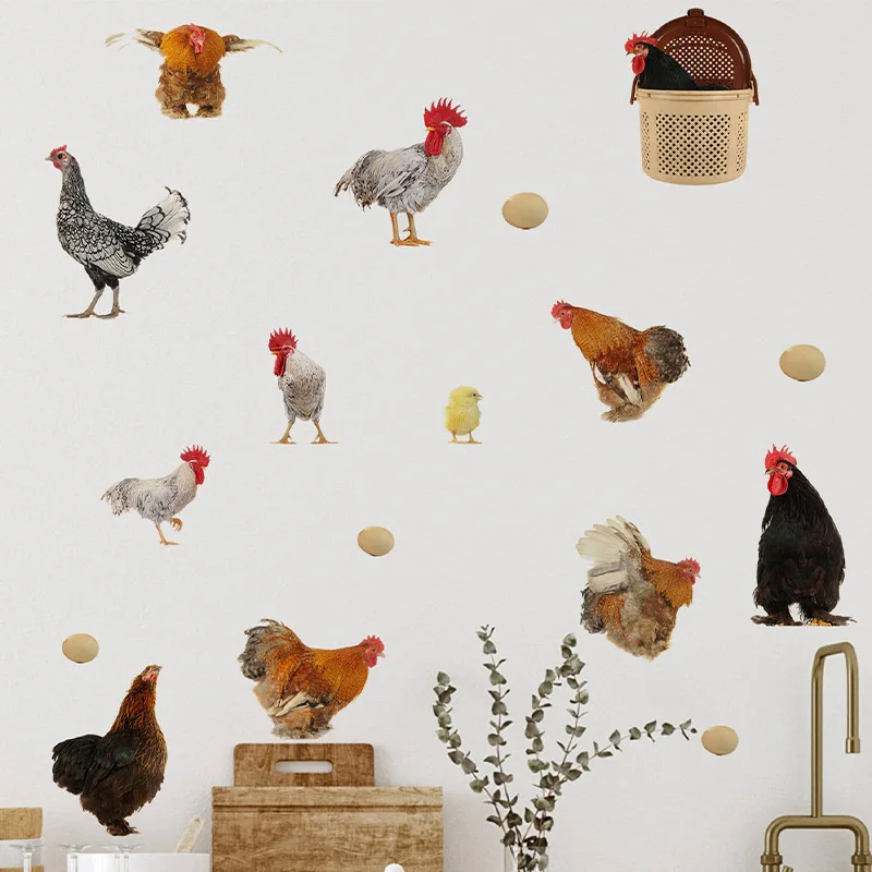 Papel Pintado De Gallo Para Gabinetes De Cocina Papel Pintado