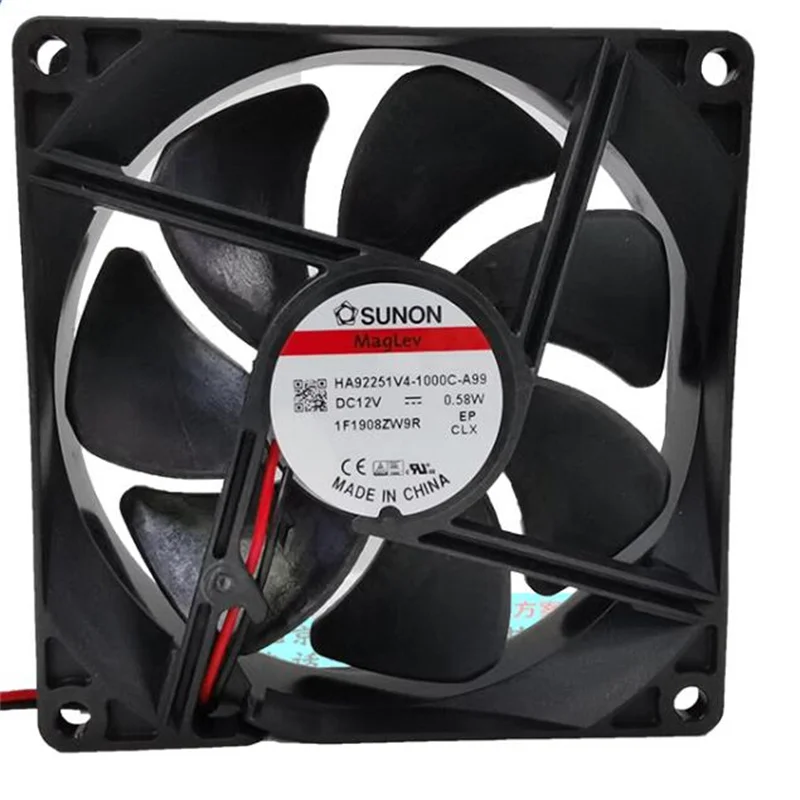 Sunon HA92251V4-1000c-A99 9225 9025 12V 0.58W Two-wire ultra-quiet fanTwo-wire ultra-quiet fan ...