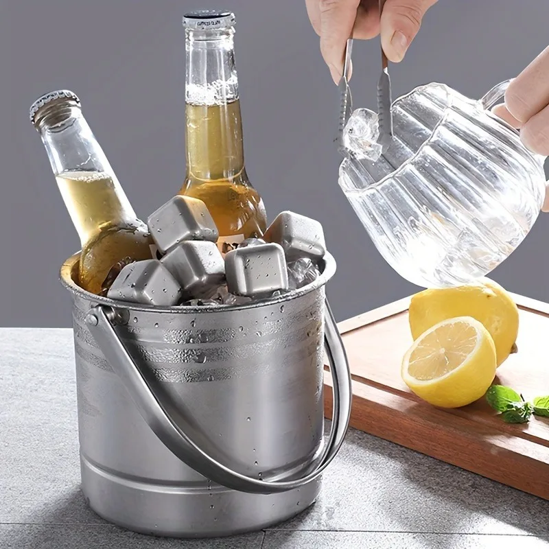 1pc-Metal-Ice-Bucket-Ice-Bucket-For-Outdoor-Picnics-Champagne-Beer ...
