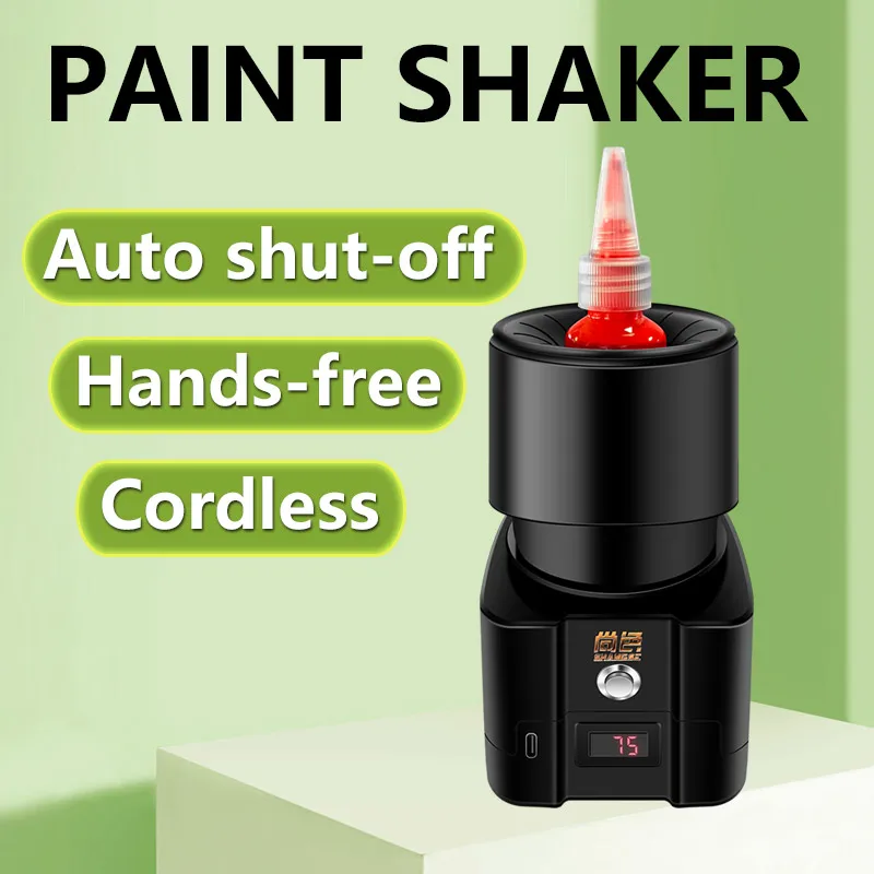 SHANGSE Paint Shaker Cordless Tool for Model Paints Acrylic Tattoo Ink ...