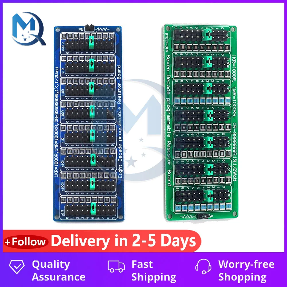 7 Seven Decade 0.1R - 9999999R Programmable Adjustable SMD Resistor ...