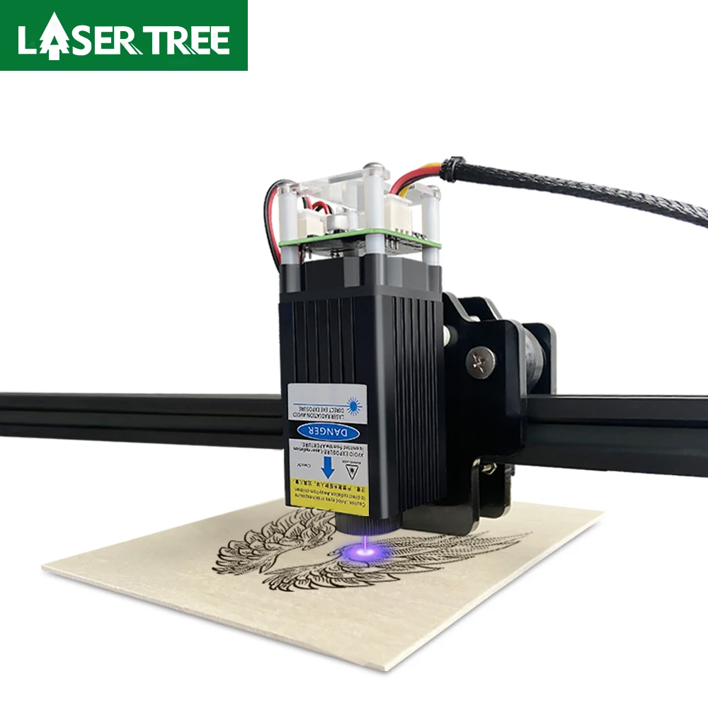 LASER-TREE-20W-40W-Laser-Module-450nm-TTL-Blue-Light-Laser-Engraver ...