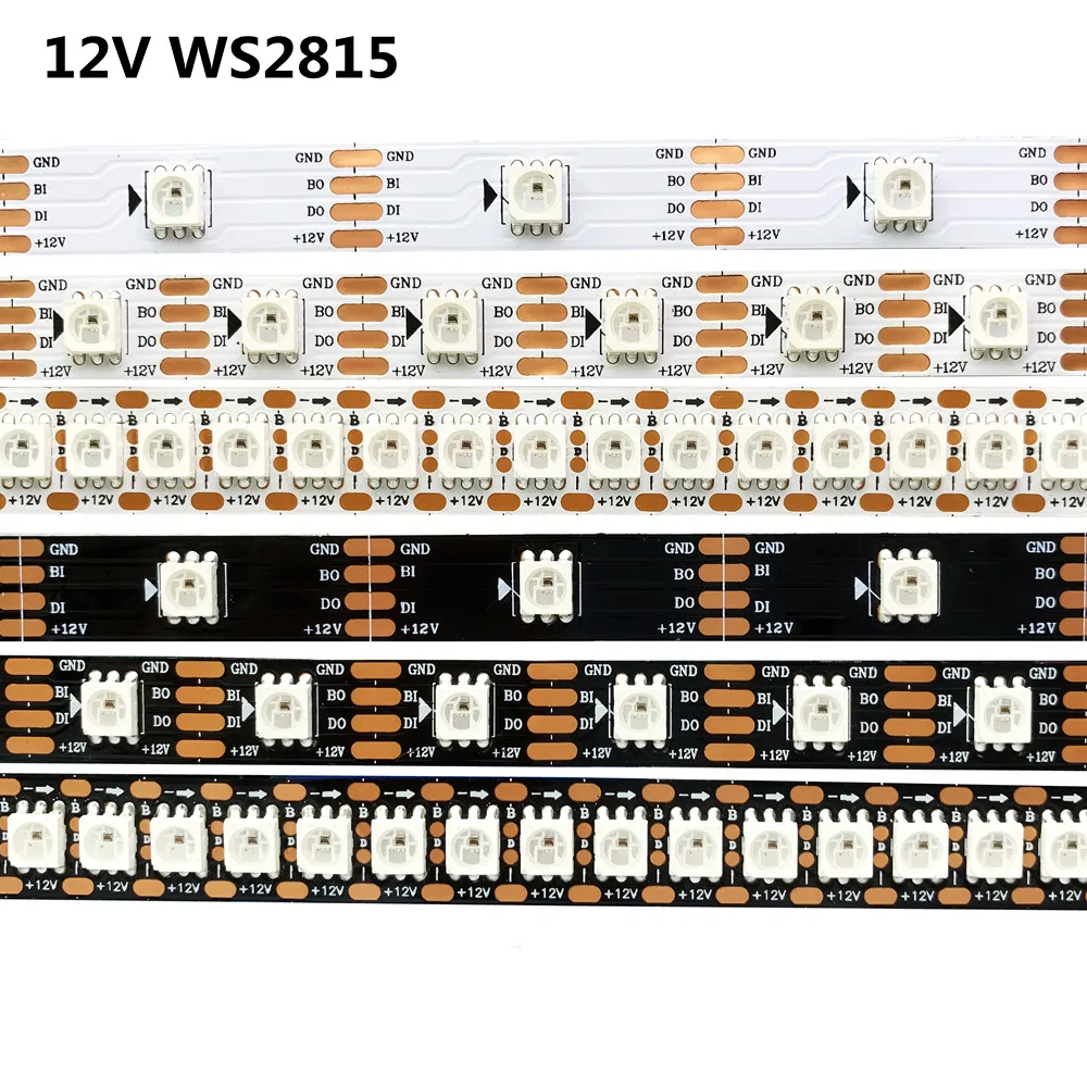 WS2815 12V WS2812B Update LED Strip Light RGB Individually Addressable ...