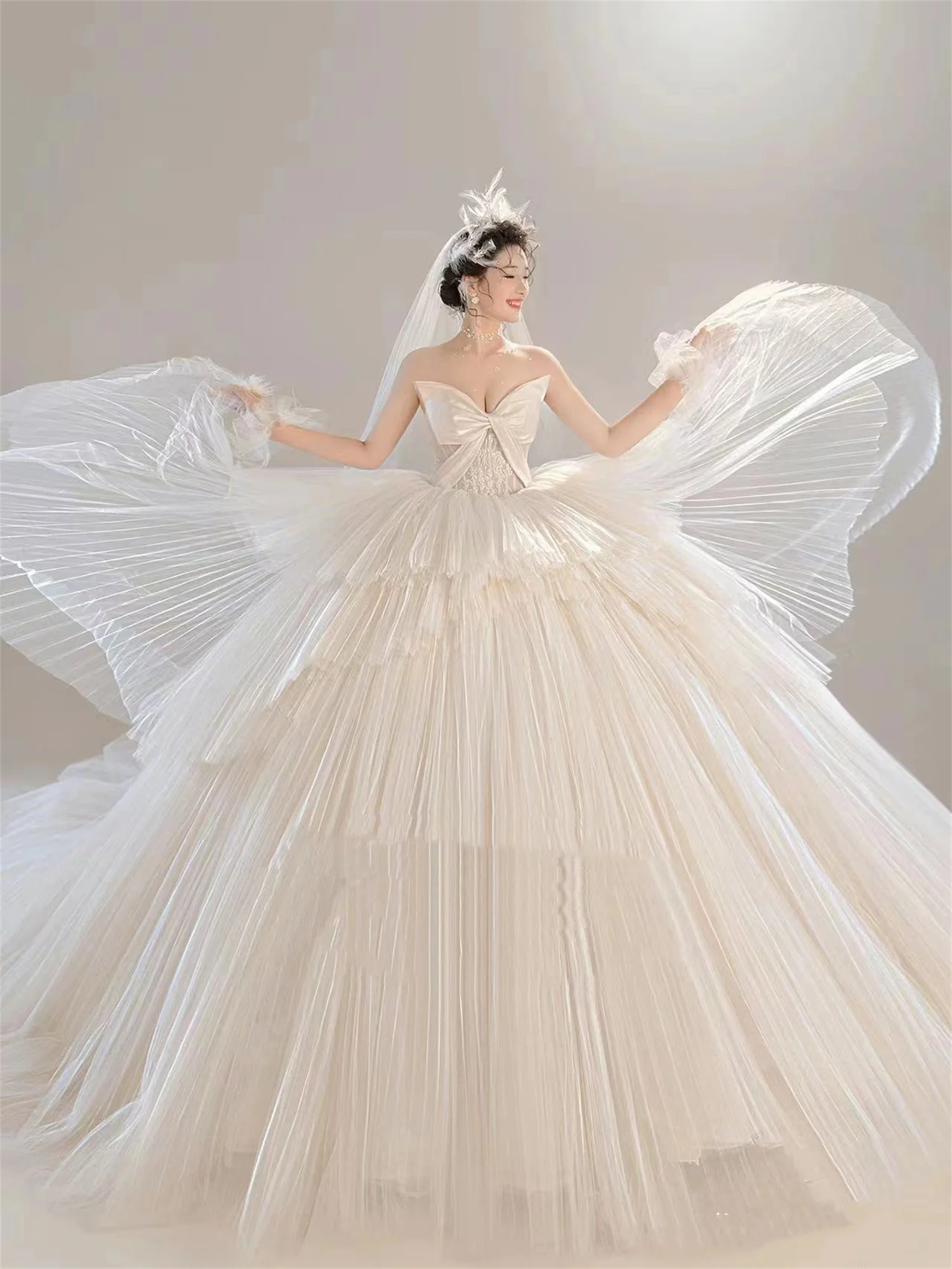 Tube-Top-Bride-Dresses-Wedding-Party-Dress-Temperament-Brides-Wedding ...