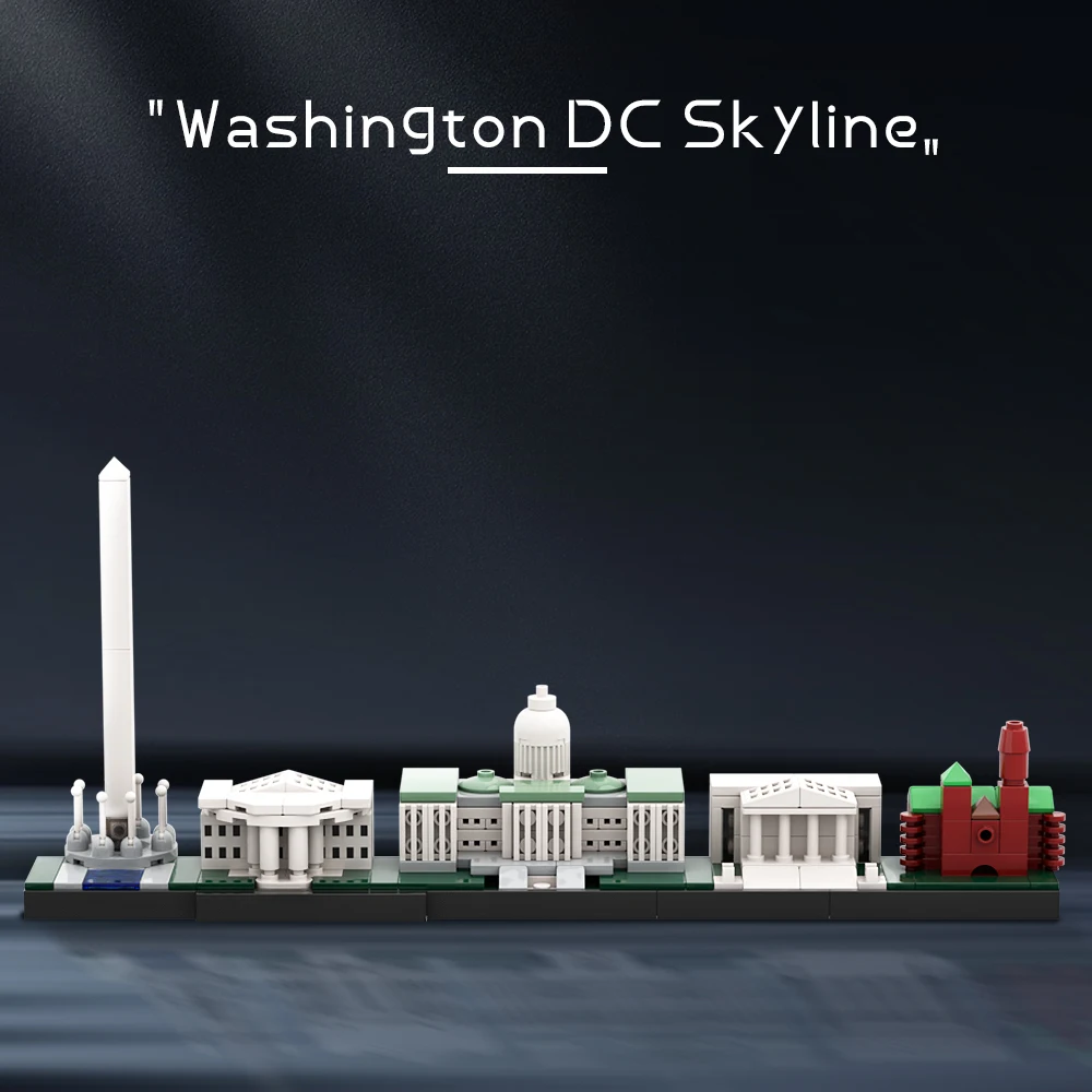 Moc-Washington-DC-Skyline-Building-Blocks-City-Street-DIY-Building ...