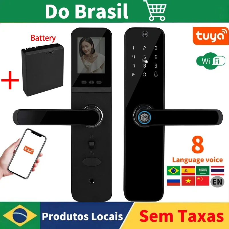 Do-Brasil-Camera-Digital-Electronic-Lock-Biometrics-Fingerprint-Smart ...